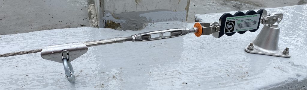 static line - concrete roof - Safety Roof Anchors